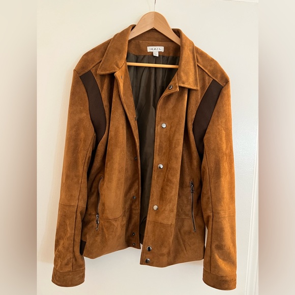 The Rail | Jackets & Coats | The Rail Suede Brown Jacket | Poshmark